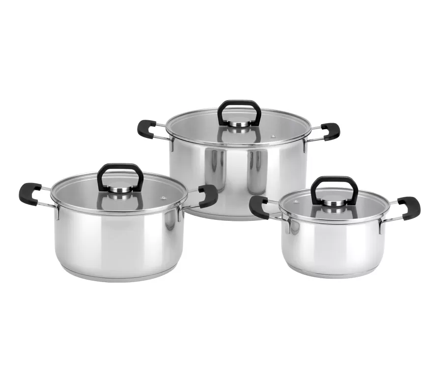 3 Piece Stainless Steel Pots Set Price