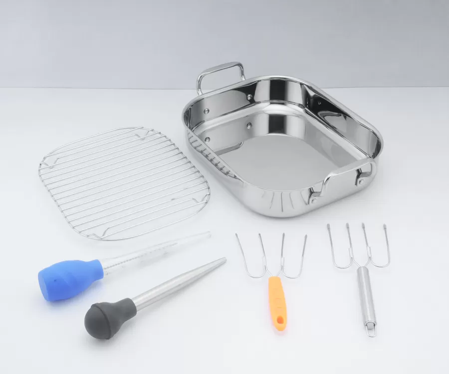 Wholesale Stainless Steel Roaster with BBQ Tools Price