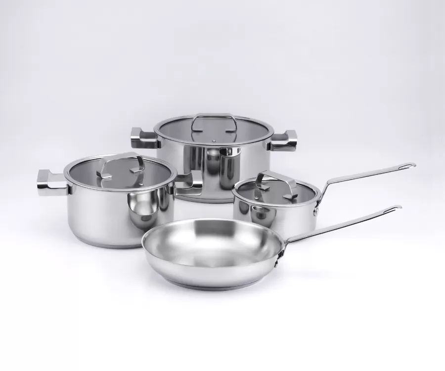 4 Piece Stainless Steel Pots Set, 18/8 Stainless Steel Cookware Set Price