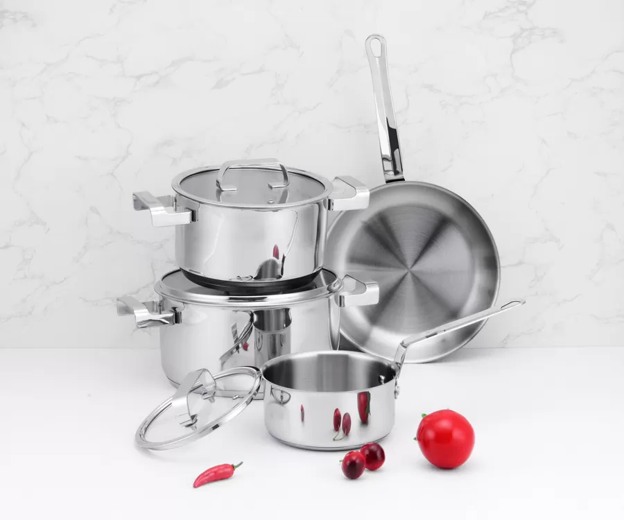 4 Piece Stainless Steel Pots Set, 18/8 Stainless Steel Cookware Set Price